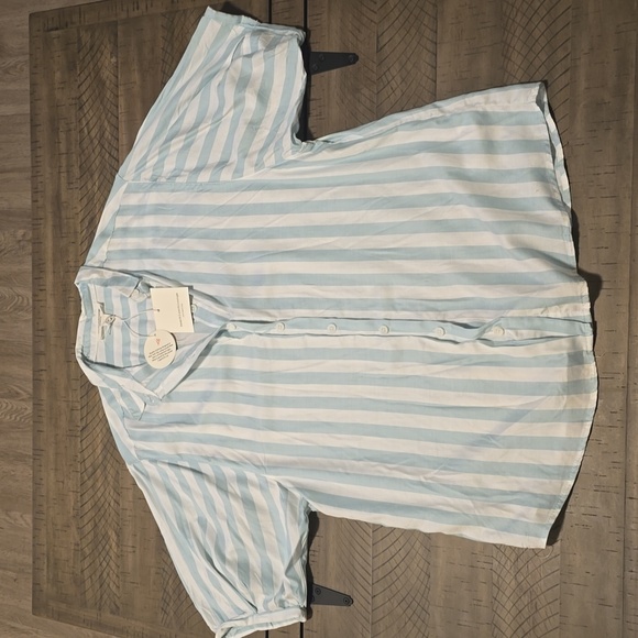 beachlunchlounge | Tops | Nwt Beach Lunch Lounge Striped Button Up ...